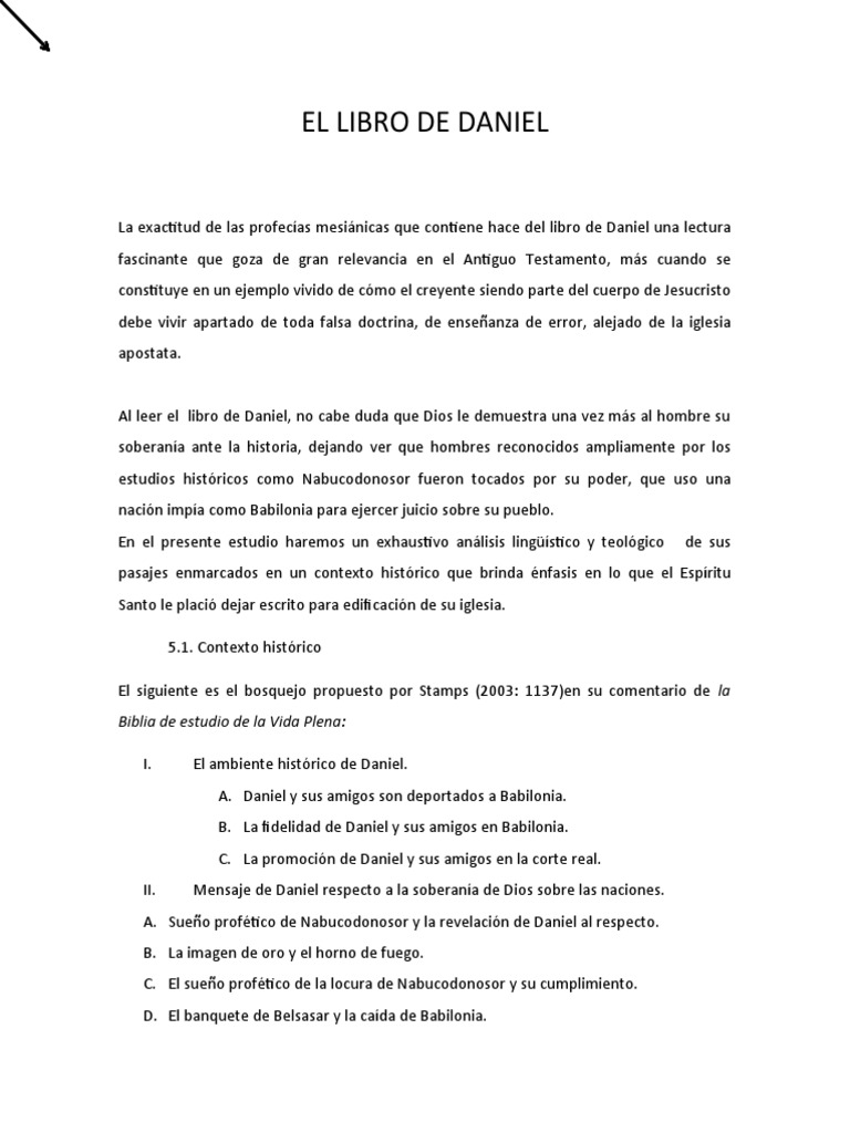 Estudio del Libro de Daniel y sus Profecías | PDF | Daniel (figura ...