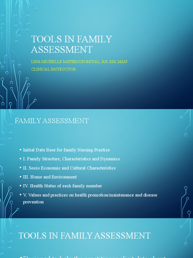 Family Assessment Tools Overview | PDF | Family | Health Care