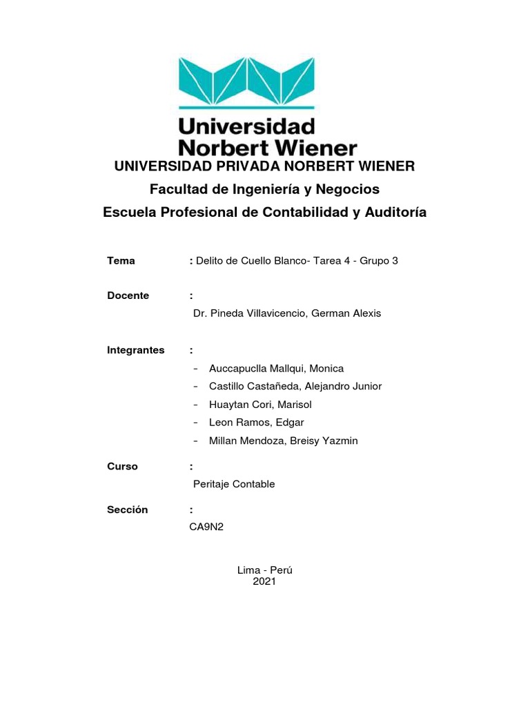 Annotated-Tarea 4-Grupo 3 - Delito Cuello Blanco-1 | Descargar gratis ... Annotated-Tarea 4-Grupo 3 - Delito Cuello Blanco-1 | Descargar gratis ...