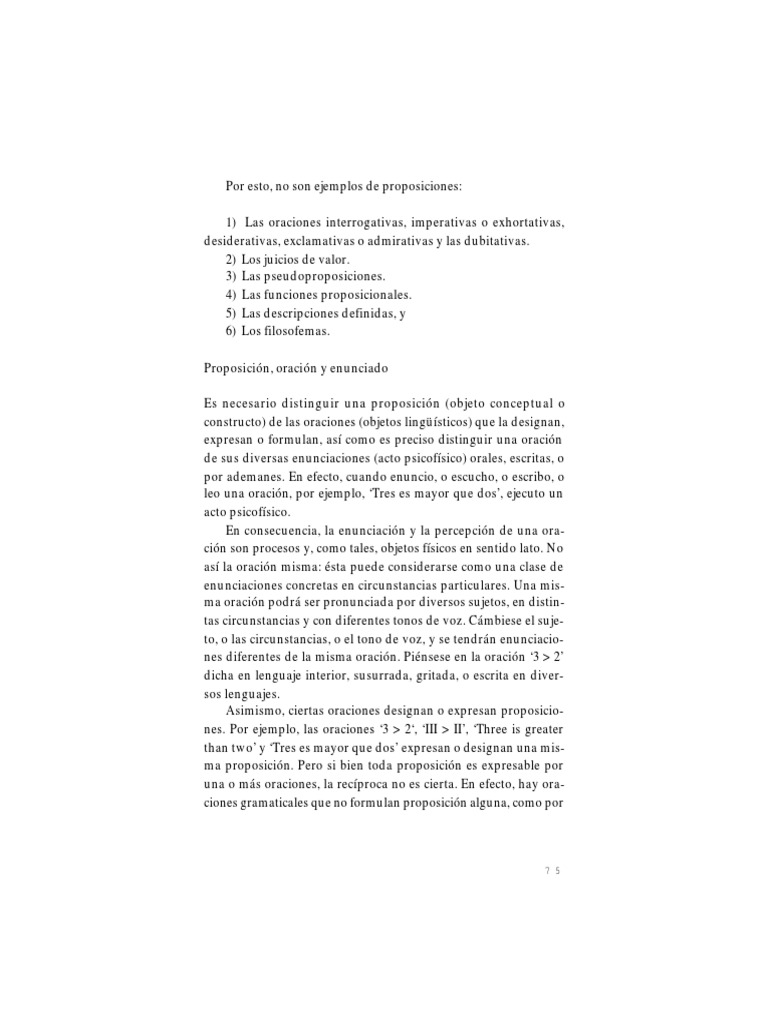Tipos y Clases de Proposiciones Lógicas | PDF | Proposición | Si y solo si