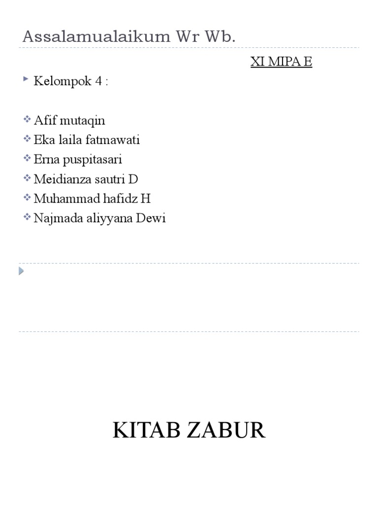 Kitab Zabur | PDF