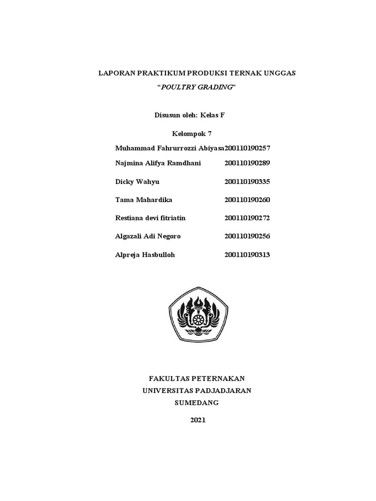 Kelompok 7 - Laporan Praktikum Saluran Pencernaan Dan Reproduksi Burung ...