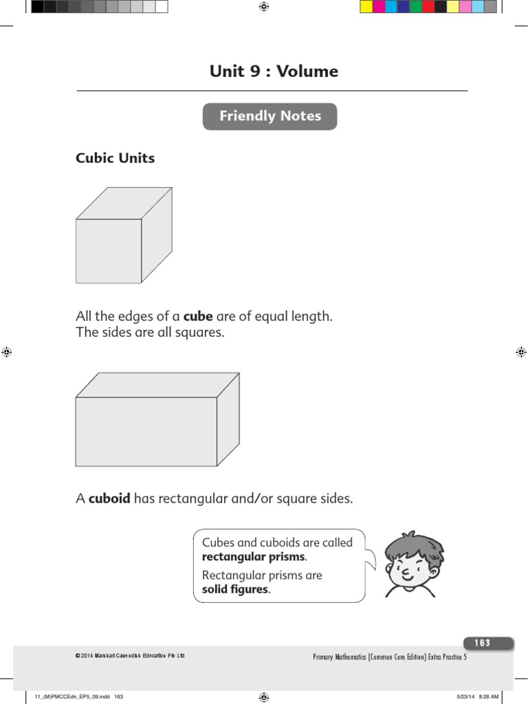 Unit 9: Volume: Cubic Units | PDF | Volume | Convex Geometry