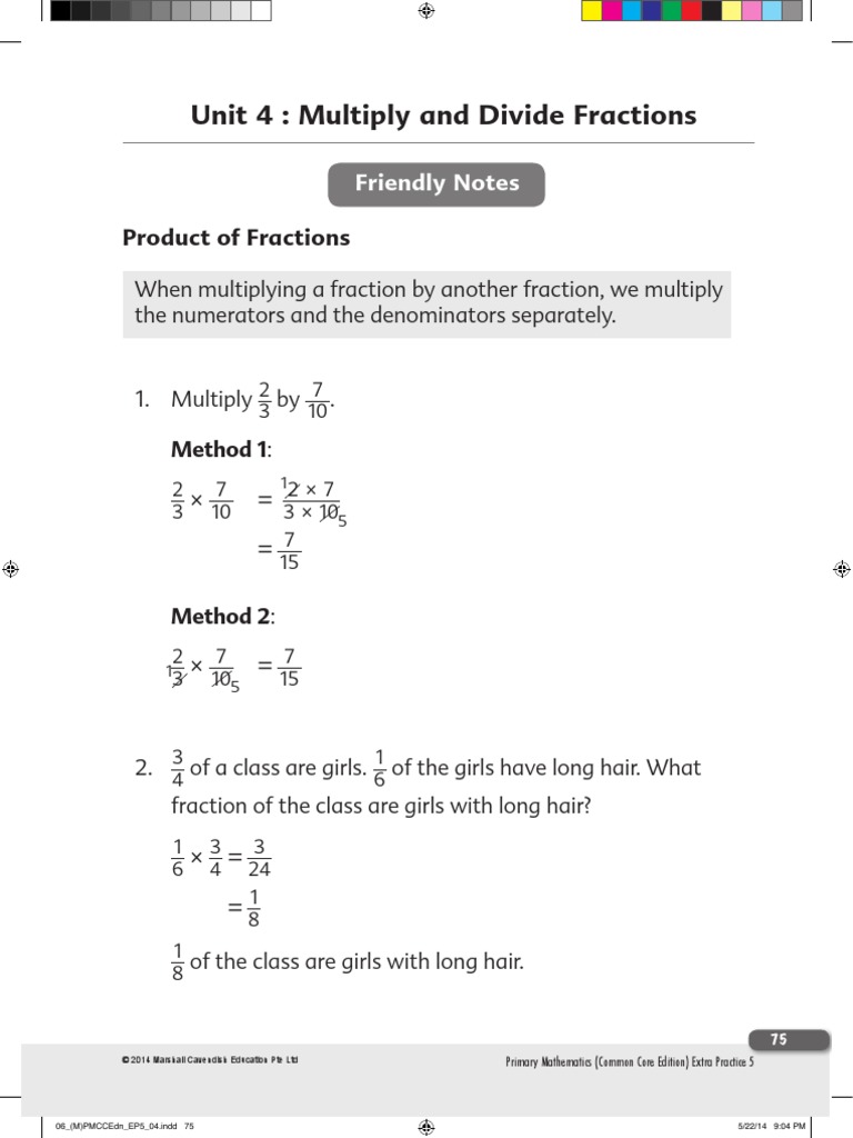 Unit 4: Multiply and Divide Fractions | PDF | Arithmetic | Division ...
