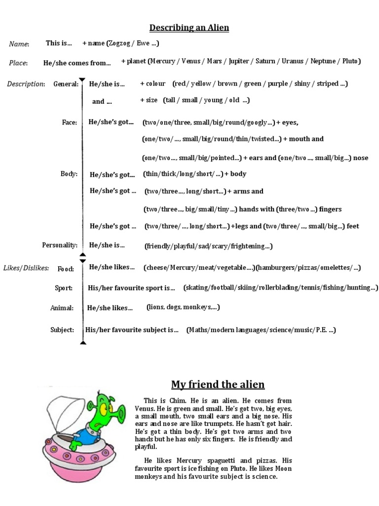 Describing An Alien | PDF | Planets | Astronomy