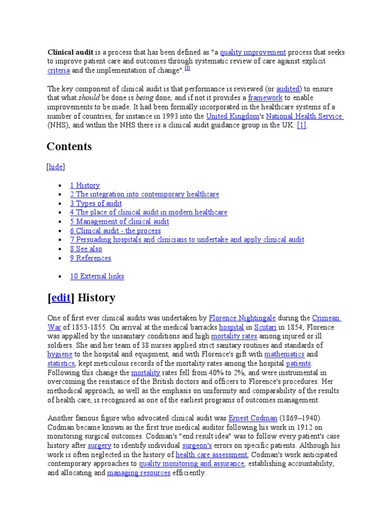 Understanding Clinical Audit | PDF | Health Policy | Healthcare Management