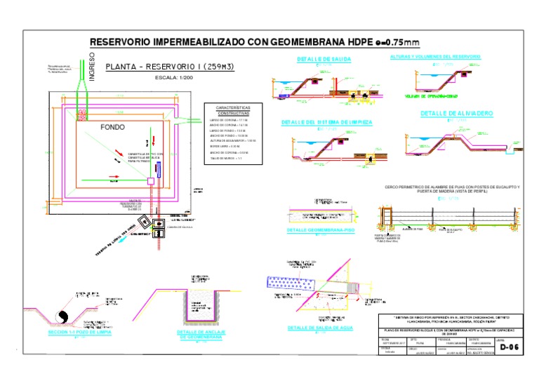 06 Reservorio de Geomembrana HDP | PDF