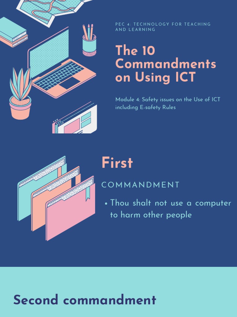 10 Commandments On Using ICT | PDF | Games & Activities | Computers