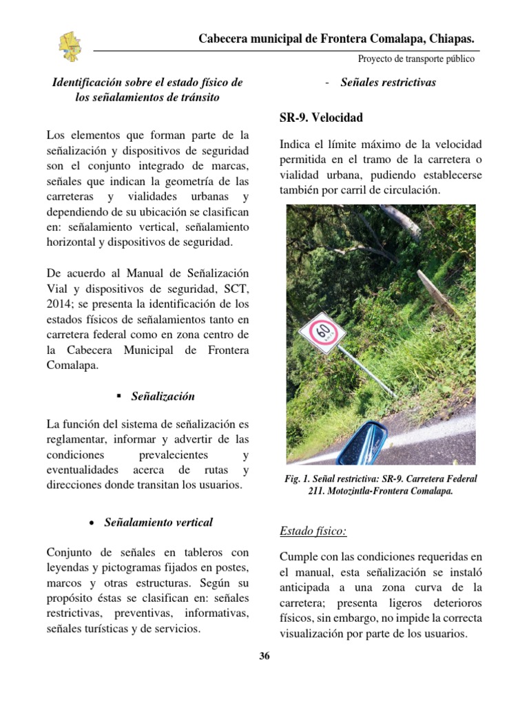 Proyecto (Frontera Comalapa) - 36-43 | PDF | La carretera | Peatonal