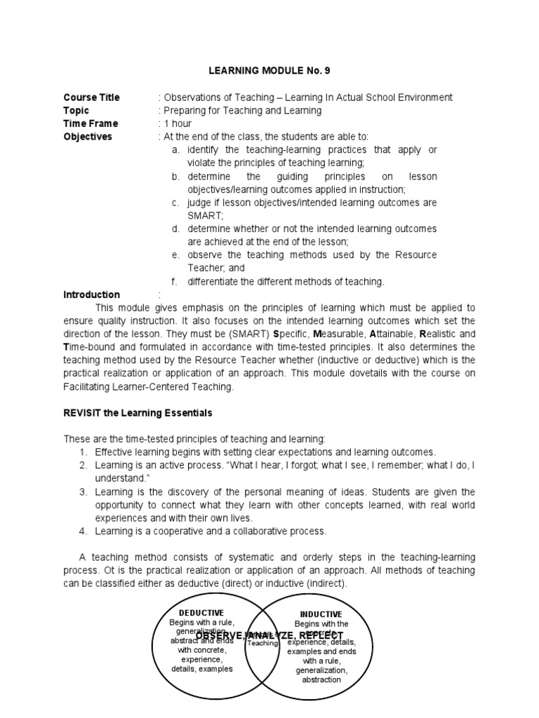 FS Episode 9 | PDF | Learning | Teachers