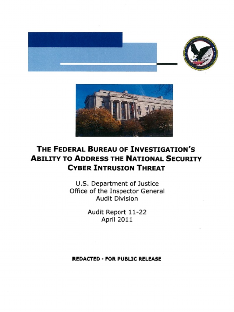 FBI's Cybersecurity Response Audit Report | PDF | Social Science