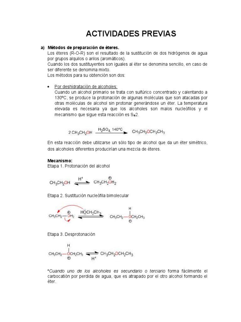Síntesis de Fenetol por Williamson | PDF | Éter | Alcohol