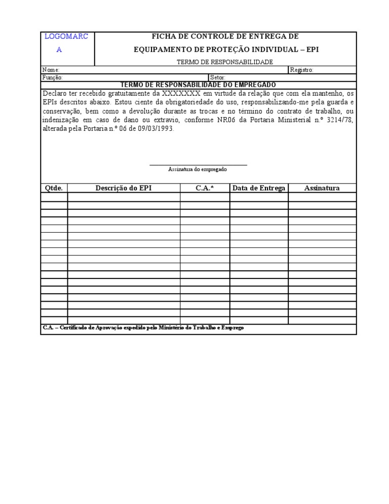 Formulario De Epi Formulario De Epi