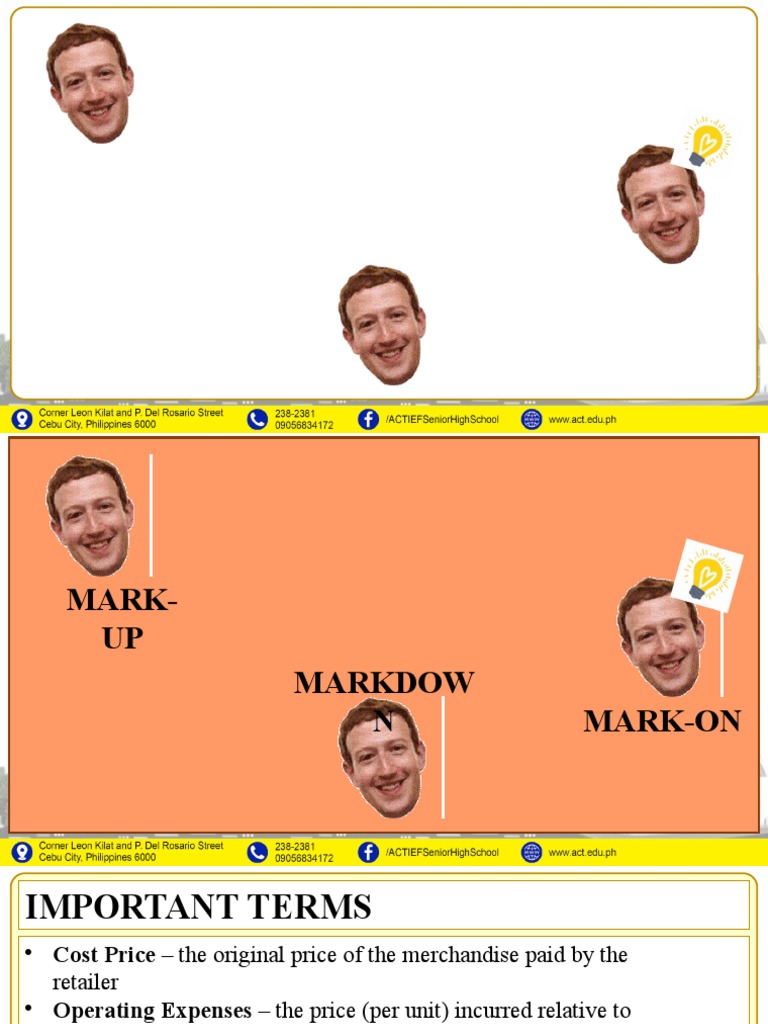 Busmath-Markup Markdown and Markon | PDF | Prices | Cost