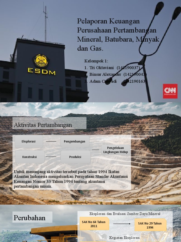 Pelaporan Keuangan Pertambangan | PDF | Bisnis | Sains & Matematika