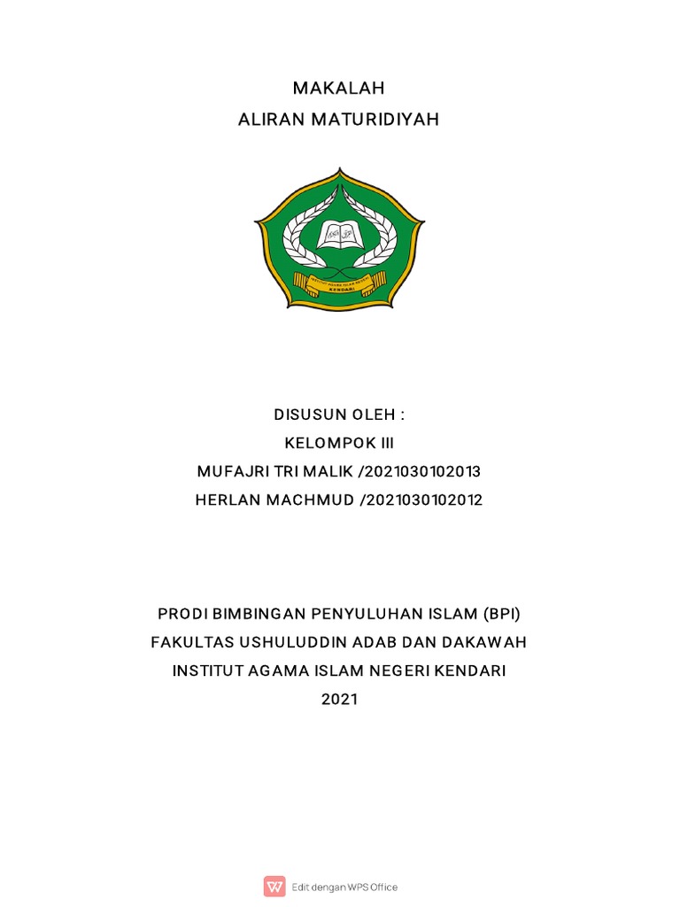 Aliran Maturidiyah dalam Islam | PDF | Kajian Bahasa Asing | Agama ...