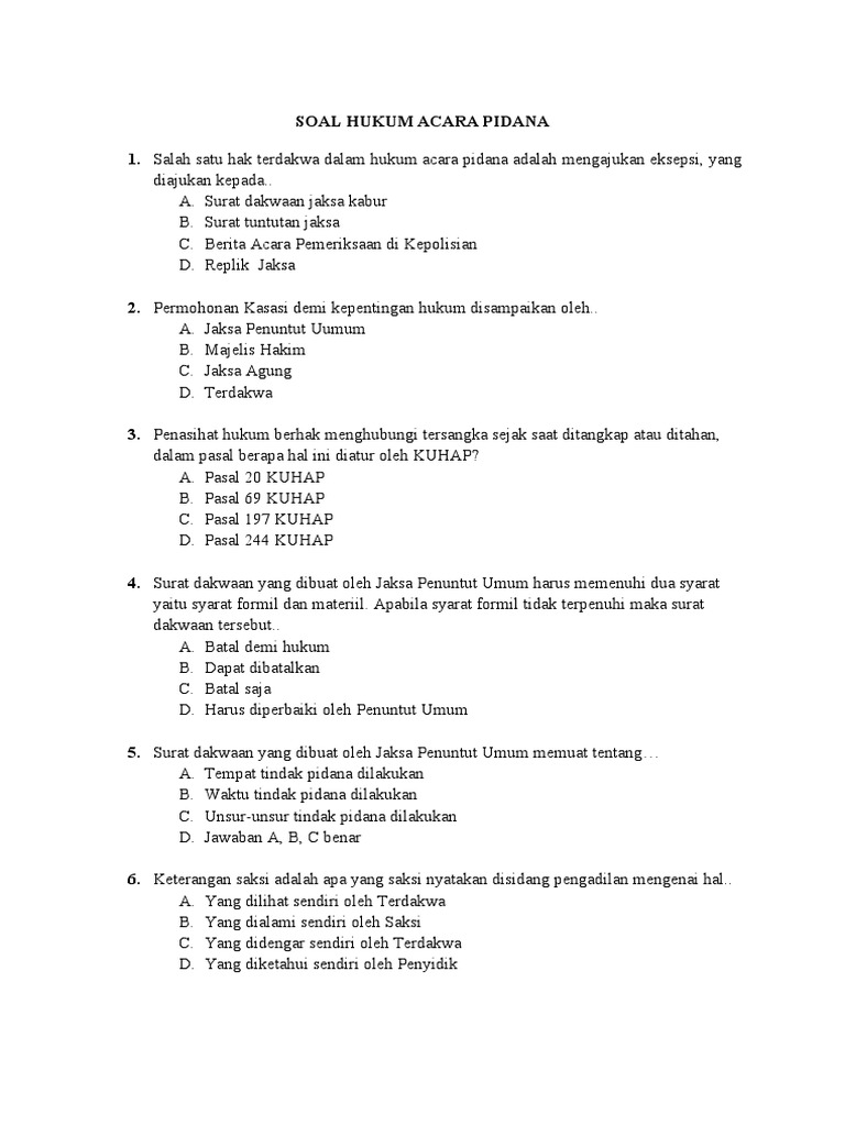 Simulasi Soal SKB | PDF