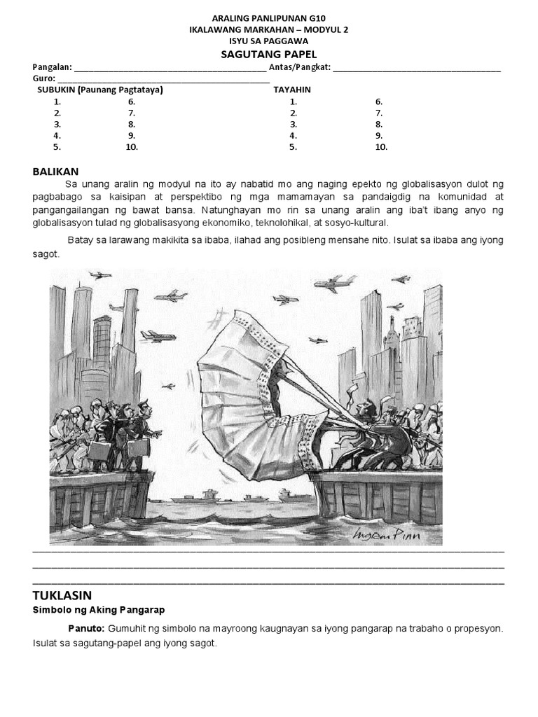 AP 10 Q2 Module Sagutang Papel | PDF