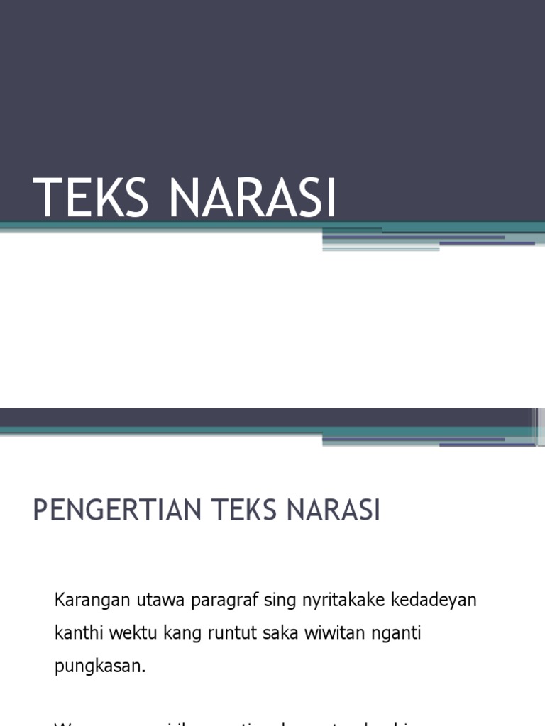 Teks Narasi | PDF