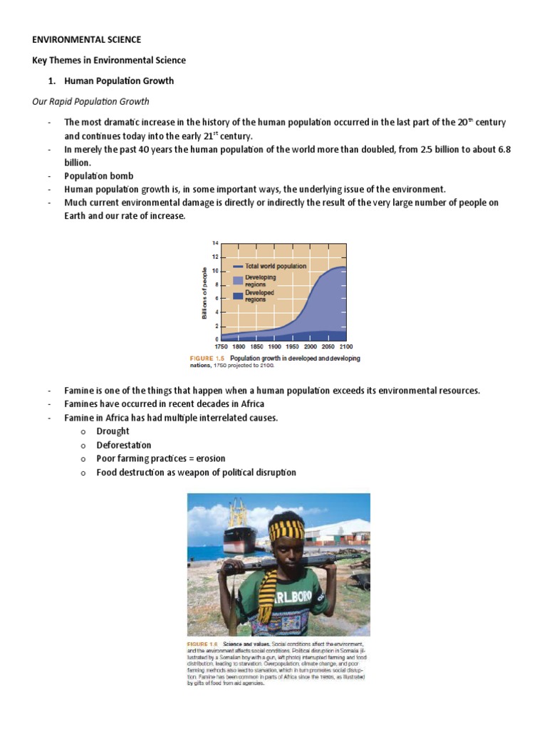 1 - Key Themes in Environmental Science | PDF | Sustainability ...