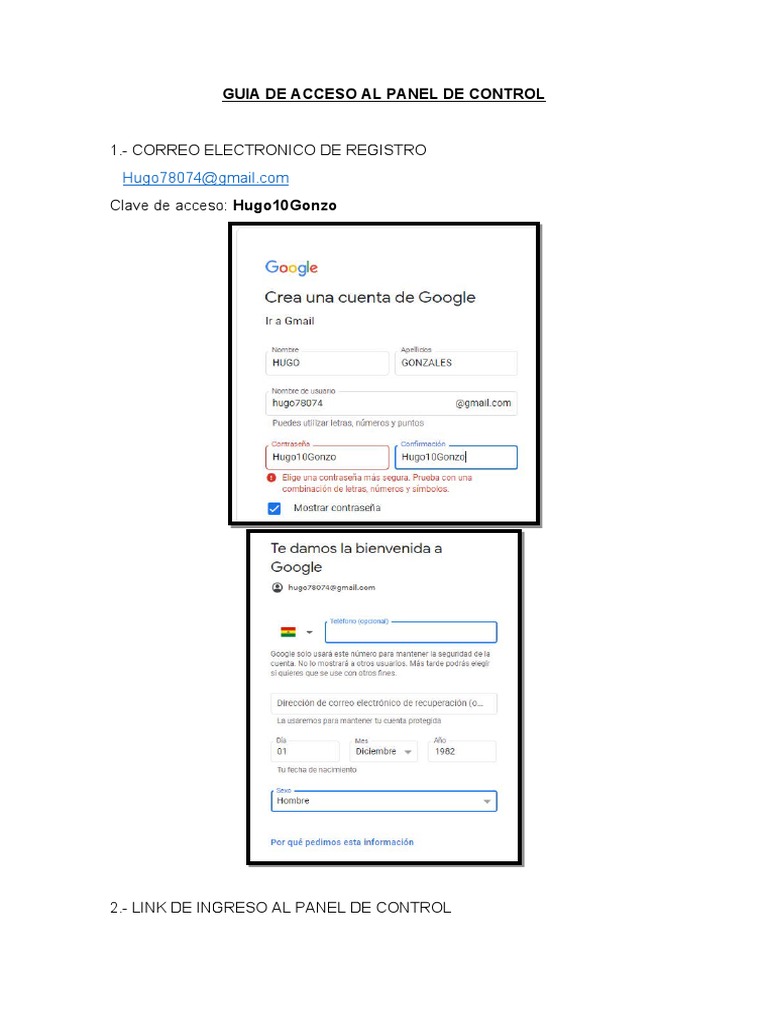 Acceso al Panel de Control CatWatchful | PDF | Negocios | Informática