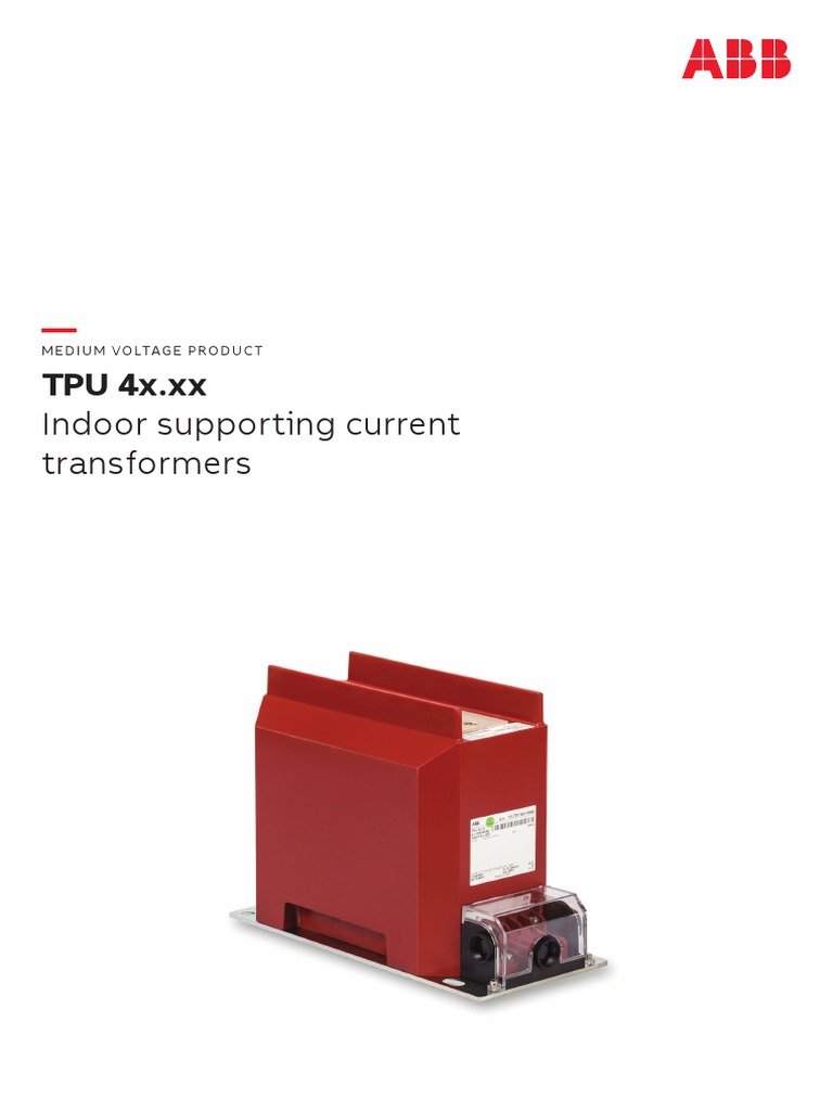 TPU 4x.xx - 1VLC000501 Rev.9, en | PDF | Transformer | Equipment
