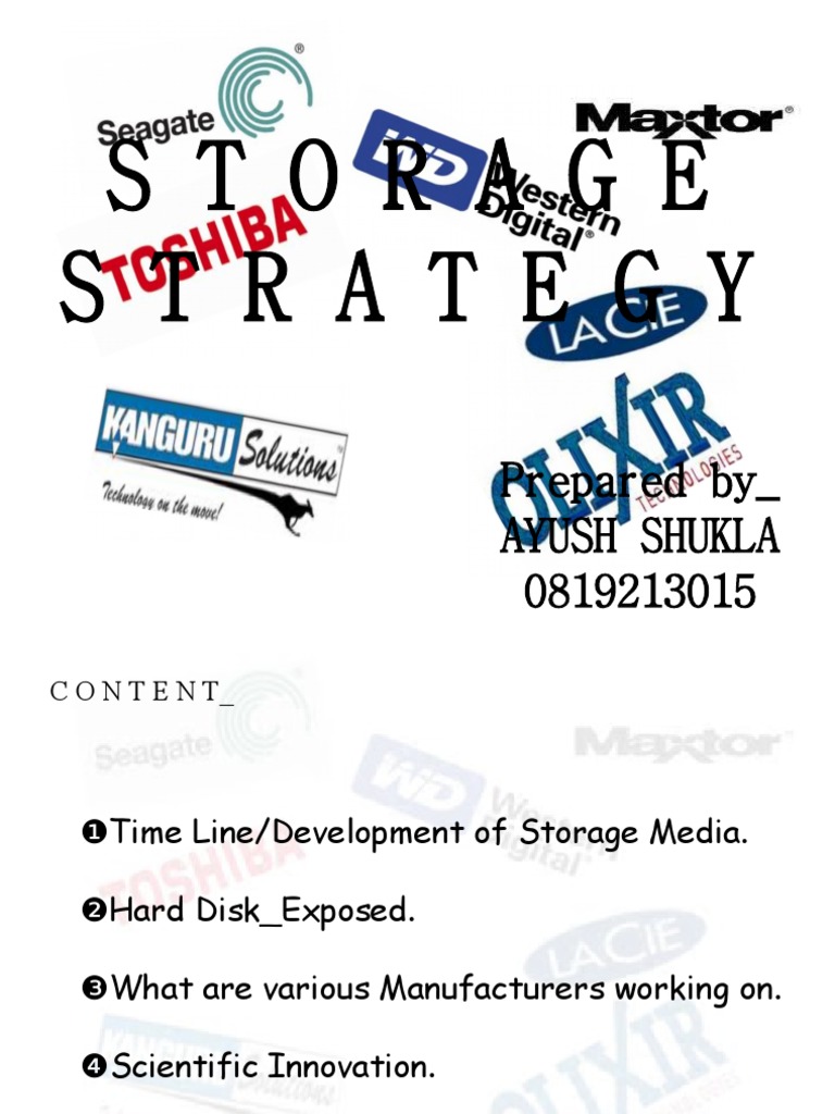 Storage Strategy: Prepared by - Ayush Shukla 0819213015 | PDF ...
