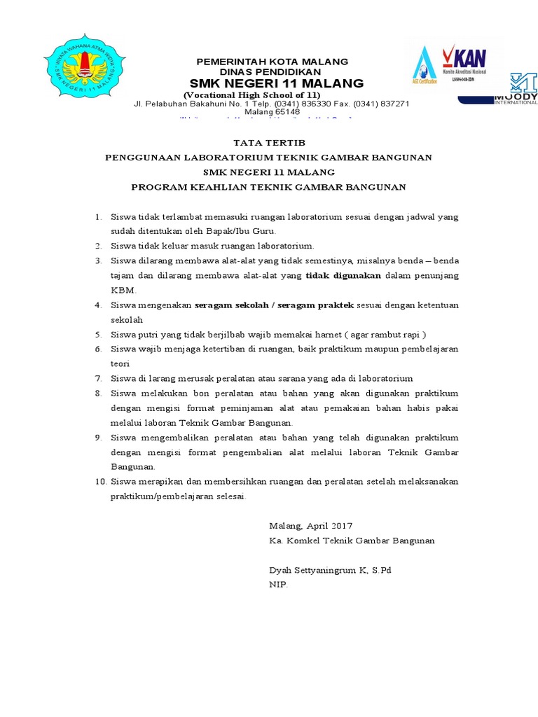 Tatib Lab | PDF | Teknologi & Rekayasa