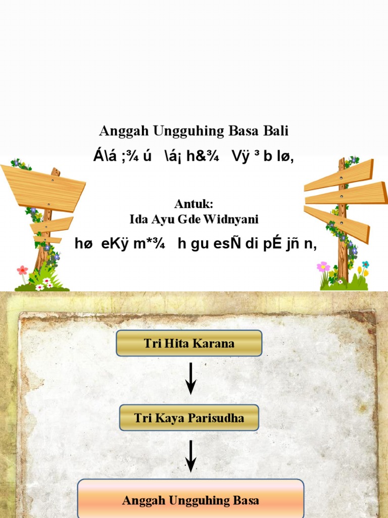 Contoh Anggah Ungguh Basa Bali | PDF | Seni & Disiplin Bahasa | Kajian ...