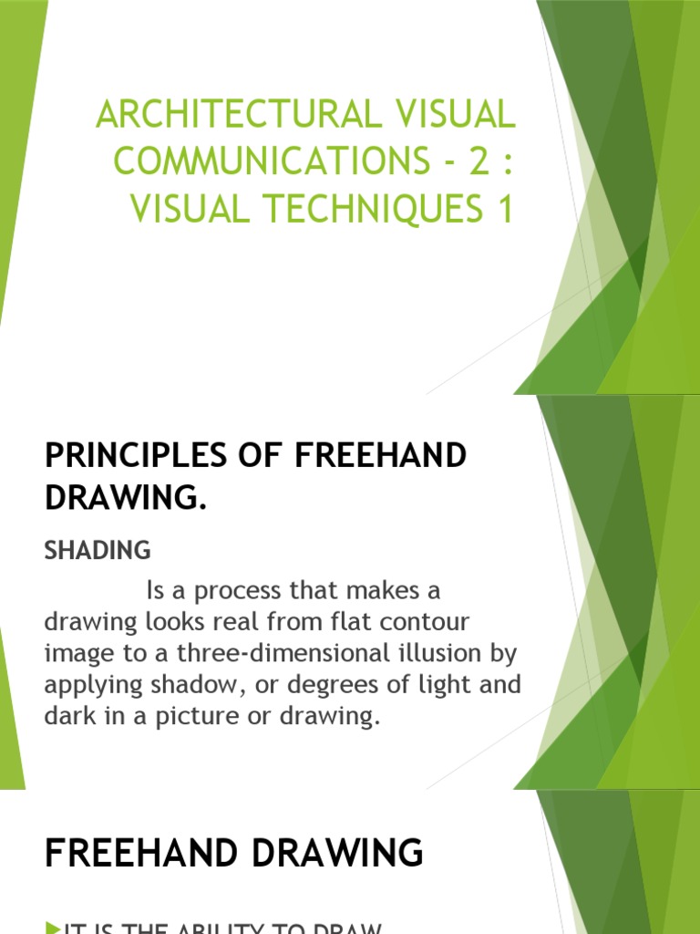 Architectural Visual Communications - 2: Visual Techniques 1 | PDF