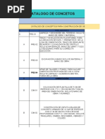 Catalogo de Conceptos Casa Habitación 2021 | PDF | Hormigón | Fundación (Ingeniería)