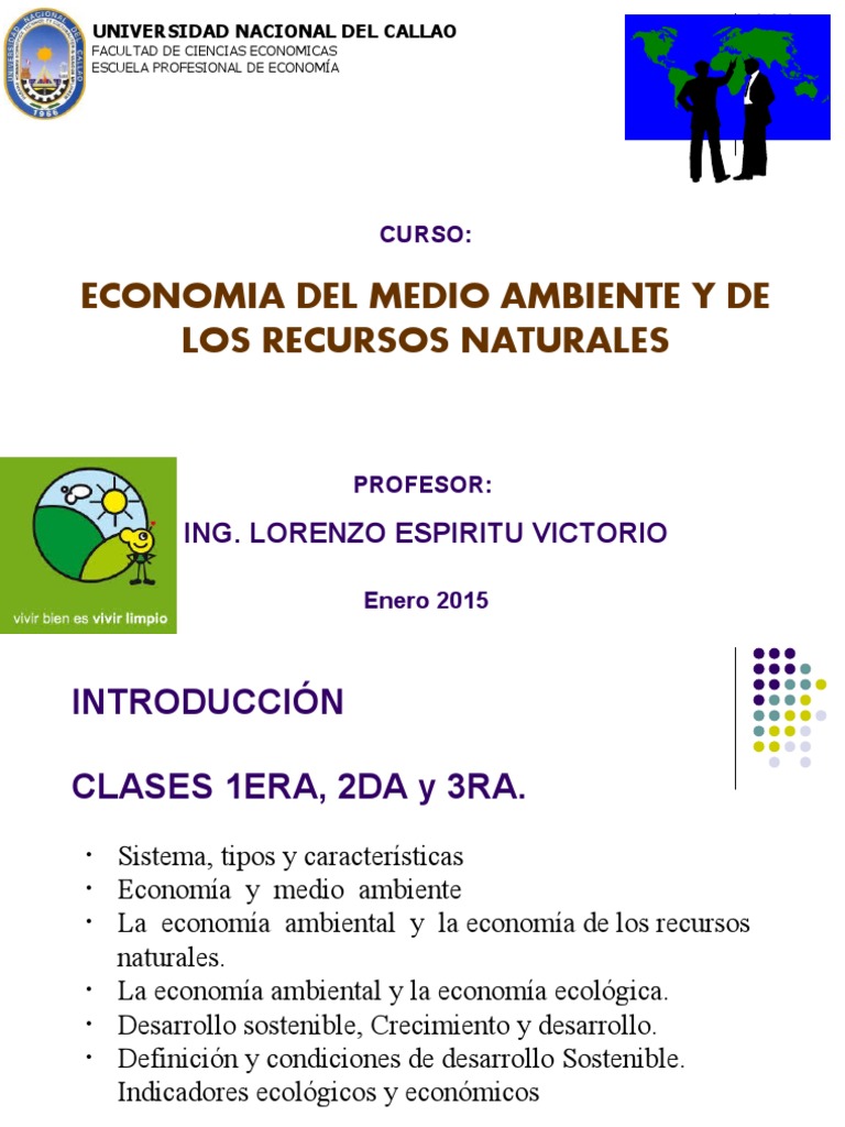 Clase 1, 2 y 3 Economia Del Medio Ambiente - 1ERA PARTE - ENE2015 | PDF ...