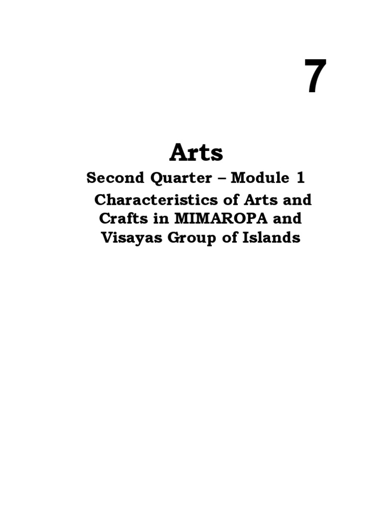Arts and Crafts of Mimaropa and Visayas | PDF | Textiles | Basket Weaving