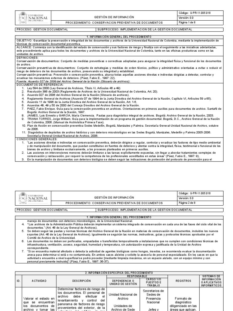 Conservacion Preventiva de Documentos | PDF | Gestión de registros | Archivo de computadora