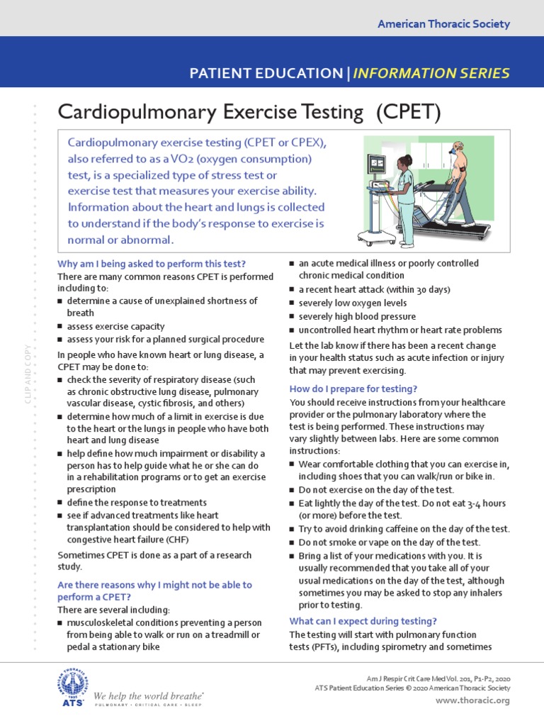 Cardiopulmonary Exercise Testing (CPET) | PDF | Heart | Respiratory ...