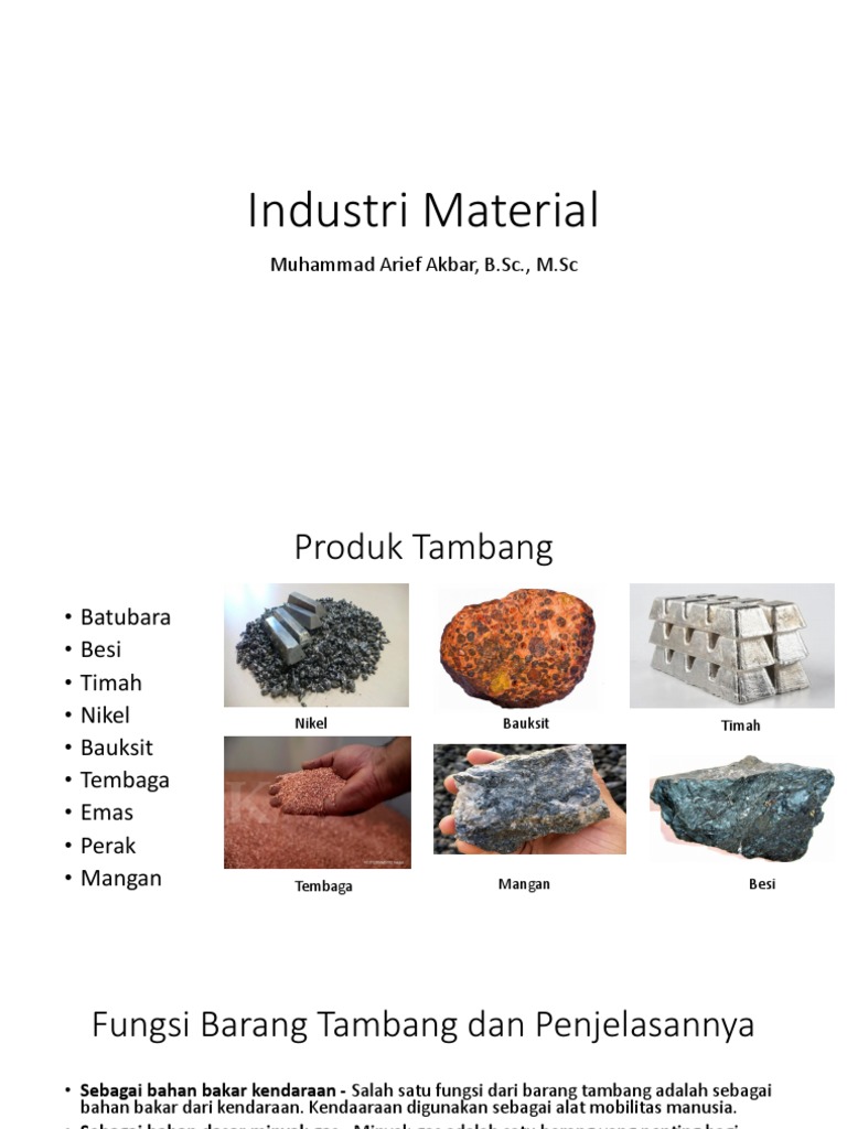 Industri Material | PDF | Teknologi & Rekayasa
