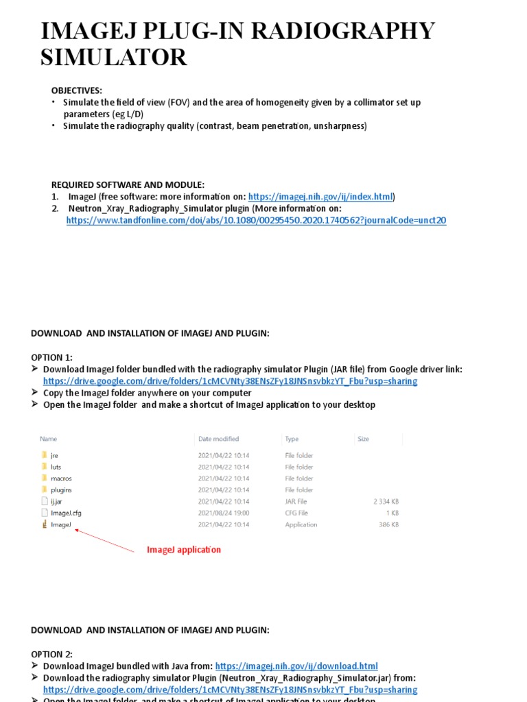 Imagej Plug in - Radiography System Simulator | PDF | Radiography ...