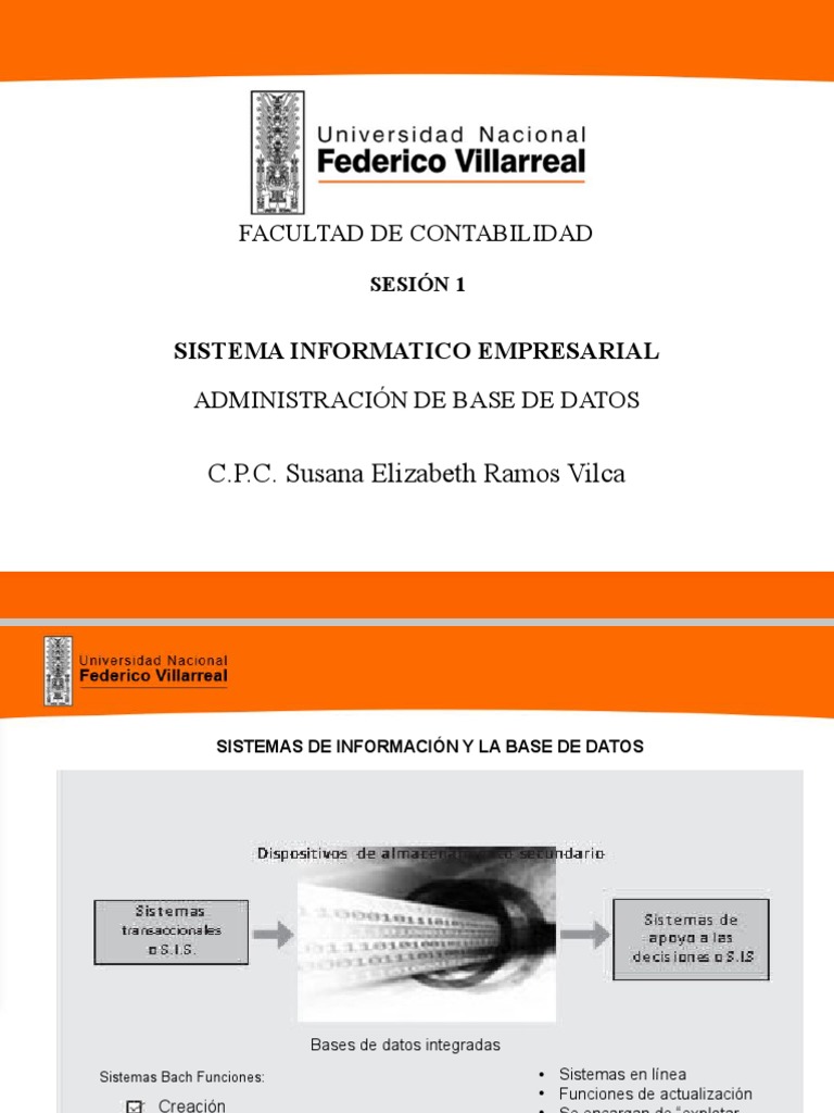 Administración de Base de Datos 1 | PDF | Bases de datos | Archivo de ...