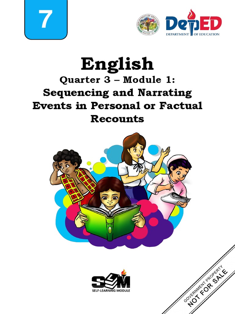English: Sequencing and Narrating Events in Personal or Factual ...