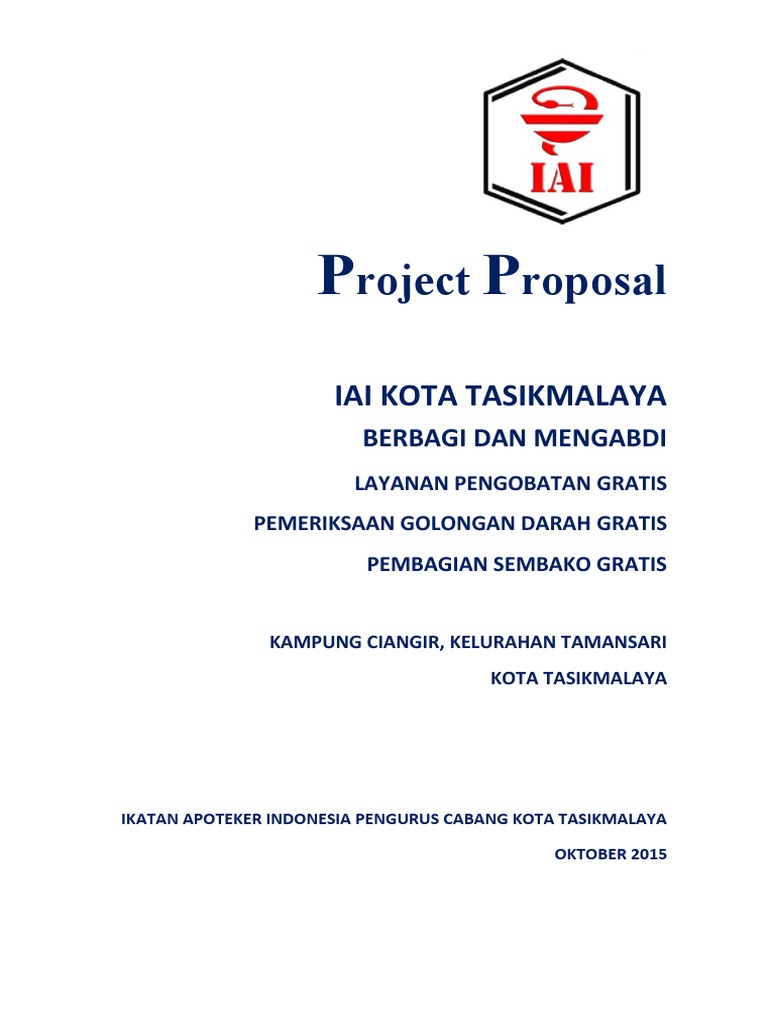 Proposal Baksos IAI 2015 | PDF