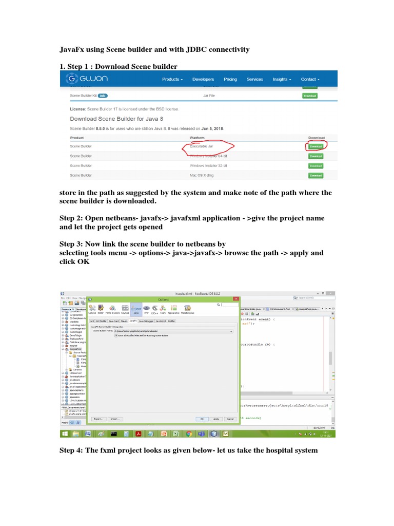 JavaFx Using Scene Builder and With JDBC Connectivity | PDF | Java (Programming Language ...