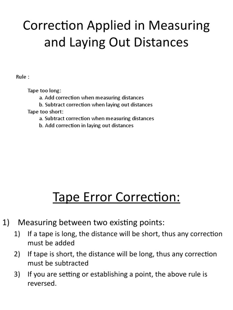 Correction Taping Distances | PDF | Young's Modulus | Elasticity (Physics)