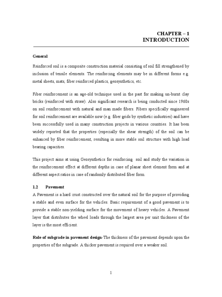 General: Chapter - 1 | PDF | Friction | Road Surface