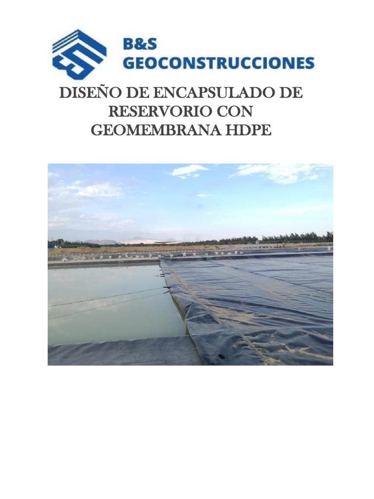 Diseño de Encapsulado Con Geomembrana | PDF | Agua | Naturaleza