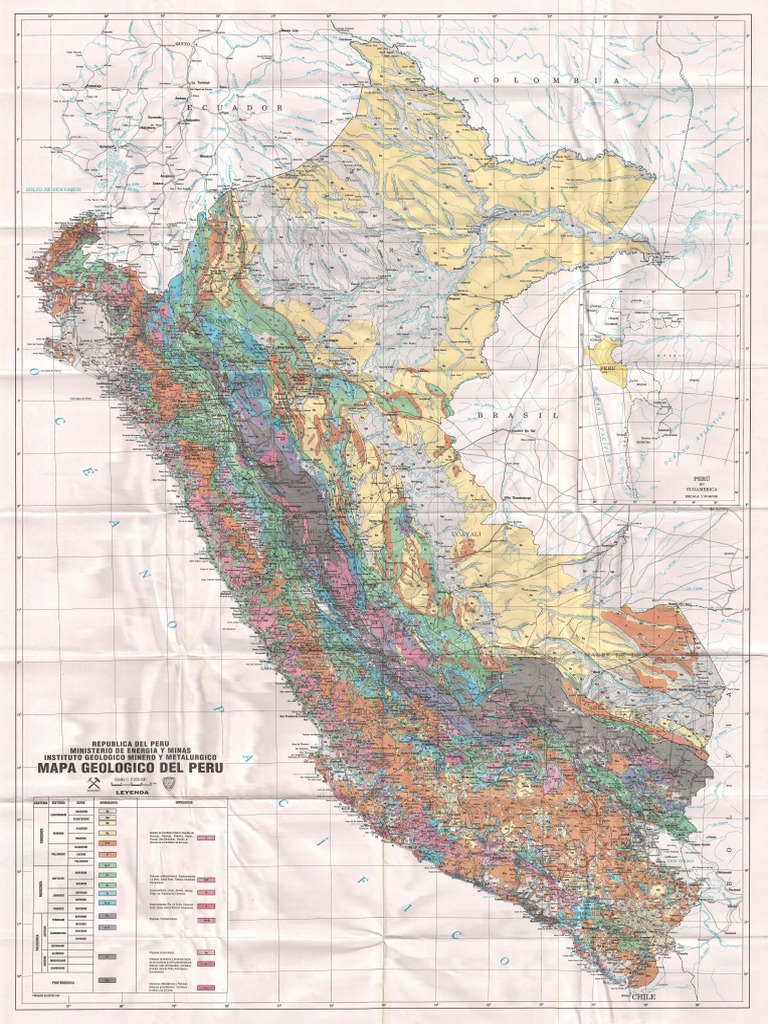 A-055-Mapa Geologico Peru 2 000 000 | PDF