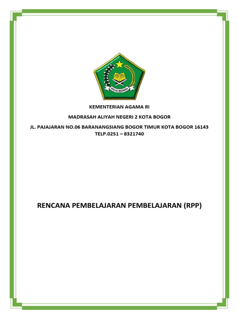Contoh RPP Lengkap | PDF
