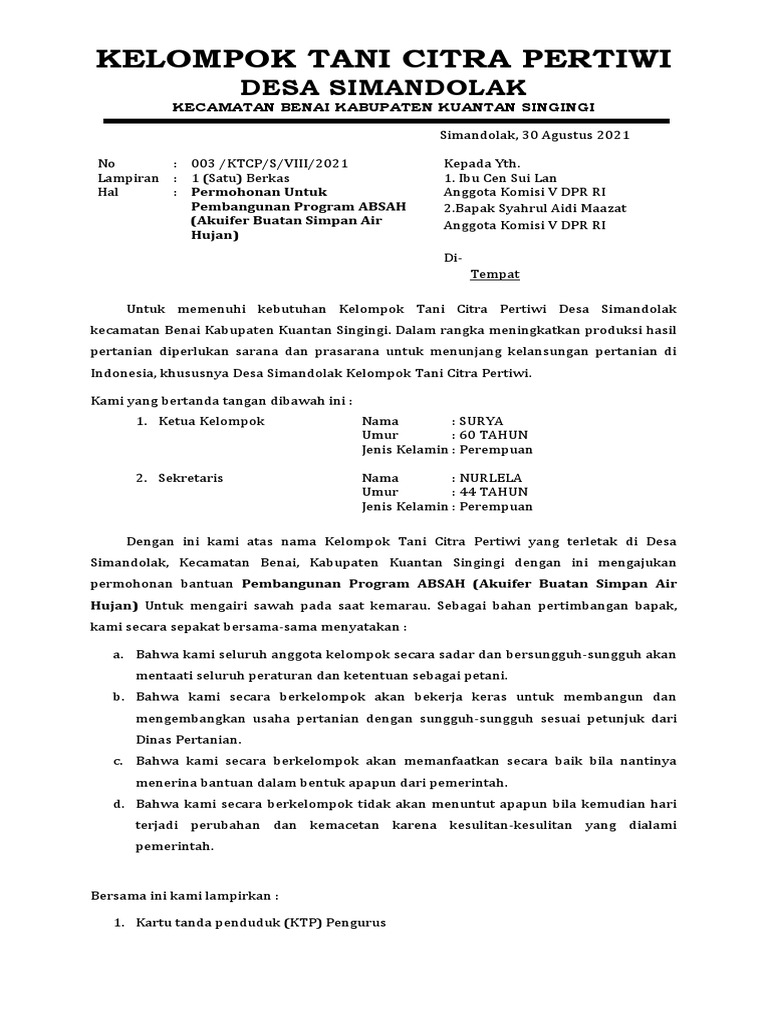 Proposal Absah | PDF