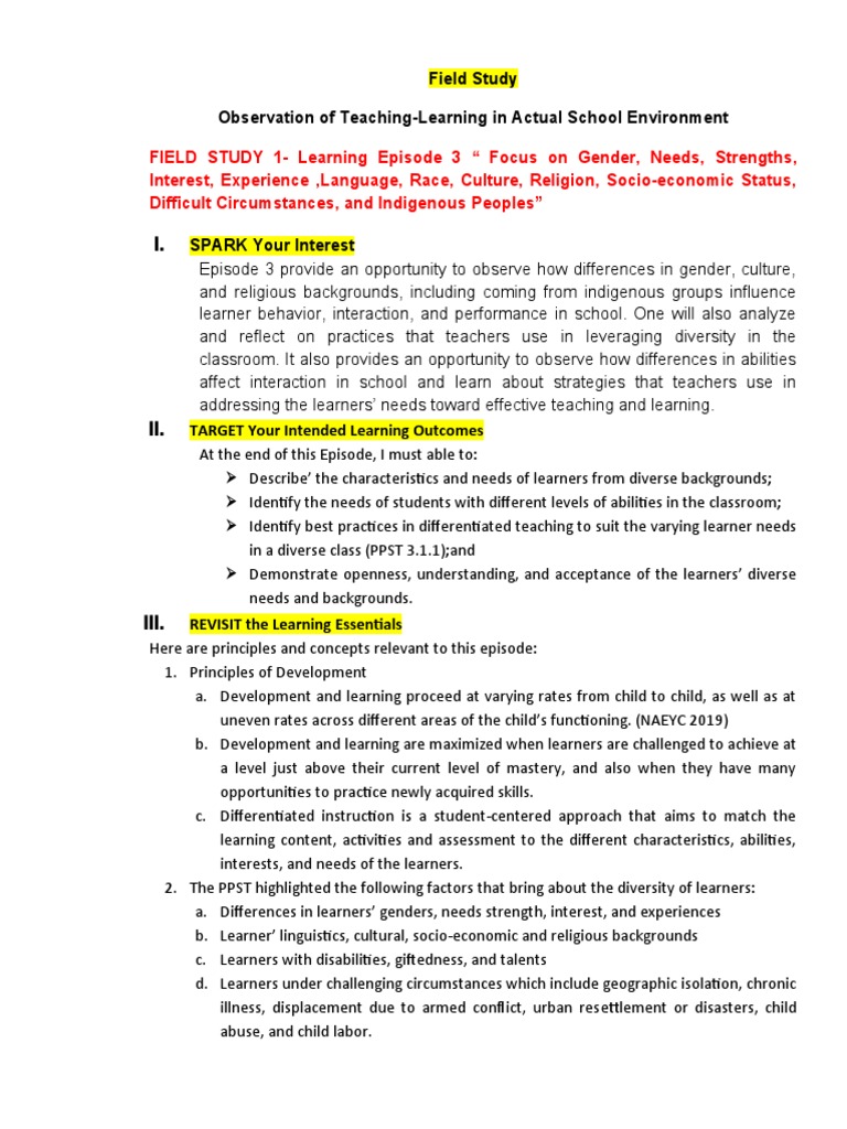 GABASA-FS1-Episode 3 | PDF | Differentiated Instruction | Learning