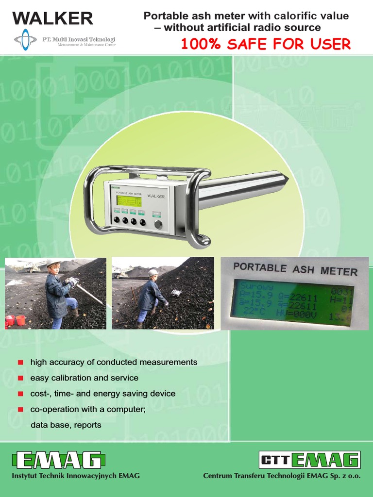 Portable Ash Meter With Calorific Value | PDF | Calibration | Coal