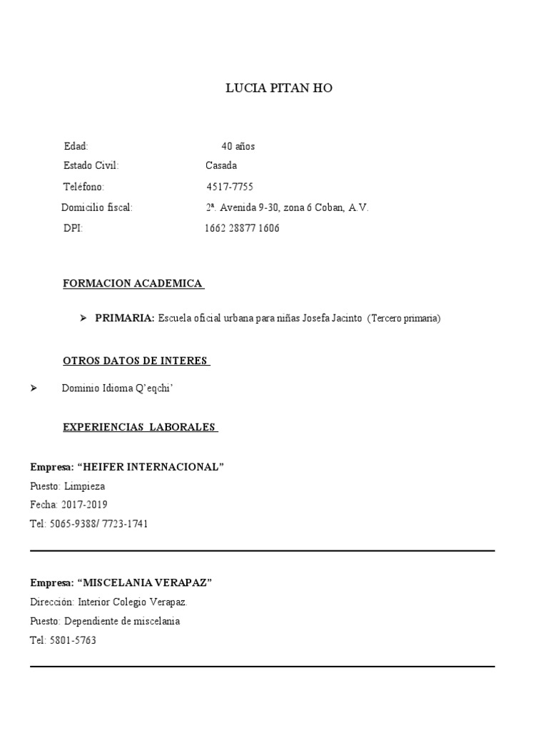 Curriculo Lucia 2021 | PDF